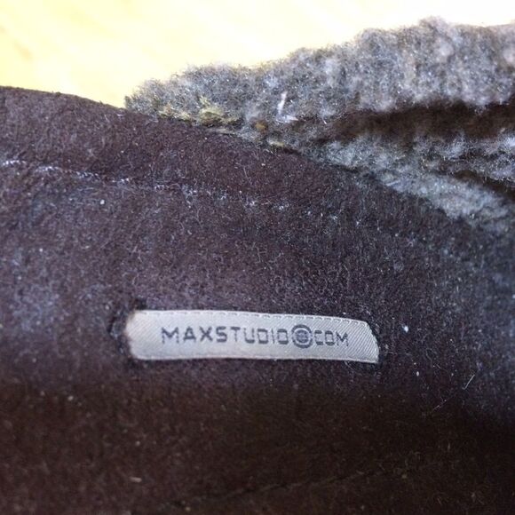 Max Studio | Shoes | Max Studio Aura Wood Leather Shearling Mulesshoes ...